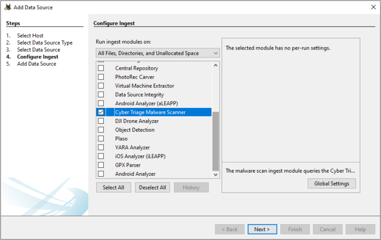 Autopsy - Malware Scanner Ingest Module
